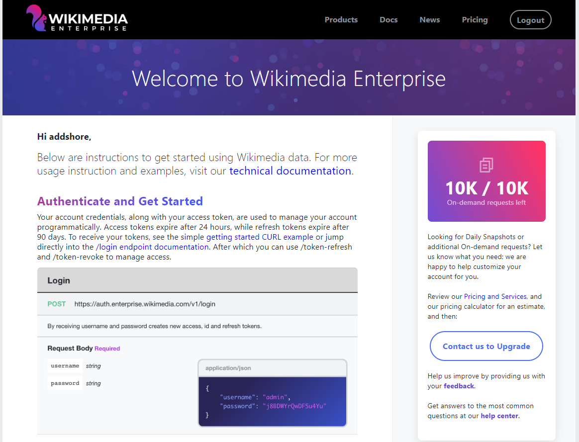 Wikimedia Enterprise: A first look – addshore